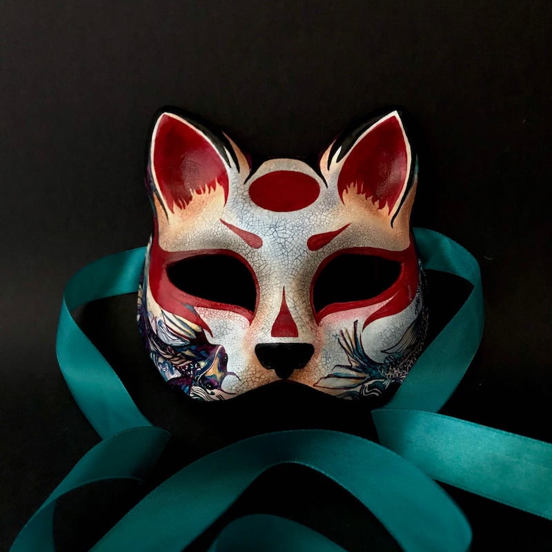 Japanese Kitsune Mask - Etsy