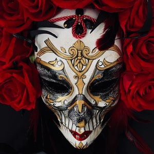 MADE TO ORDER .red Masquerade Mask. Masquerade Mask for Women ...