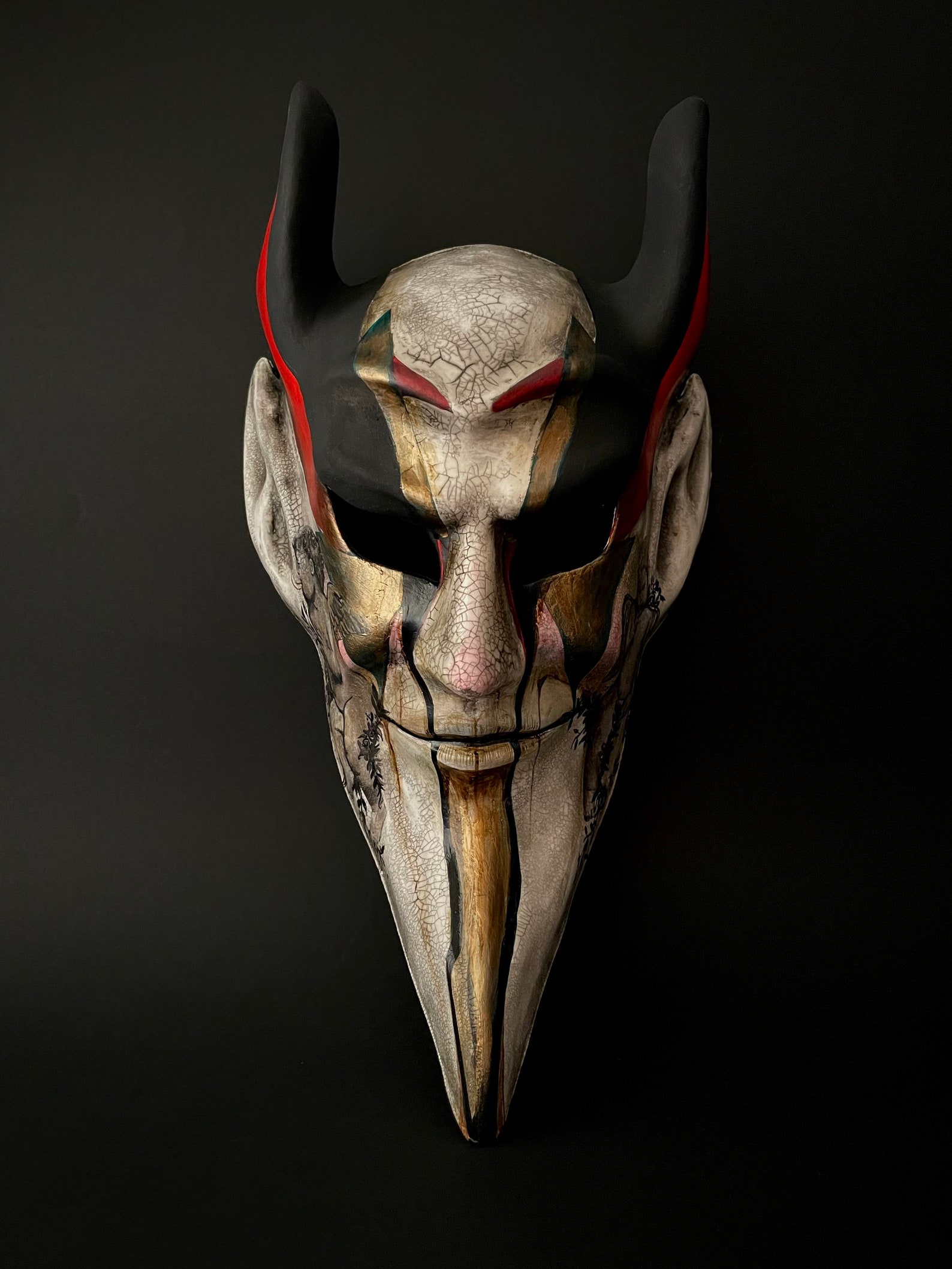 Made to Order . Devil Mask With Angels. Venetian Devil Mask. | Etsy