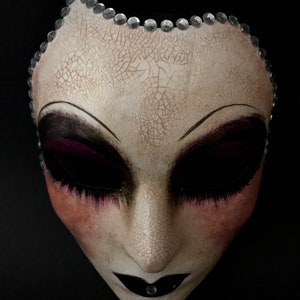 MADE TO ORDER .flapper Mask. Flapper Girl. Flapper Art. Masquerade Mask ...