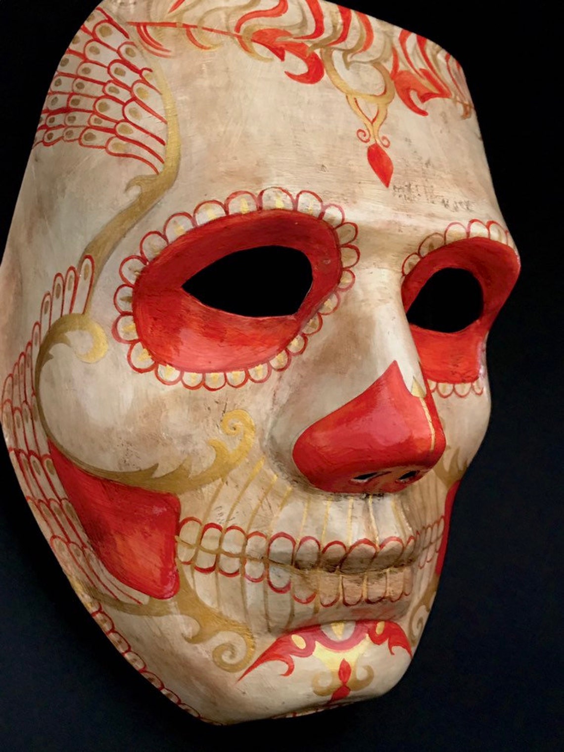 MADE TO ORDER Day of the Dead Mask for Men.masquerade Mask. - Etsy