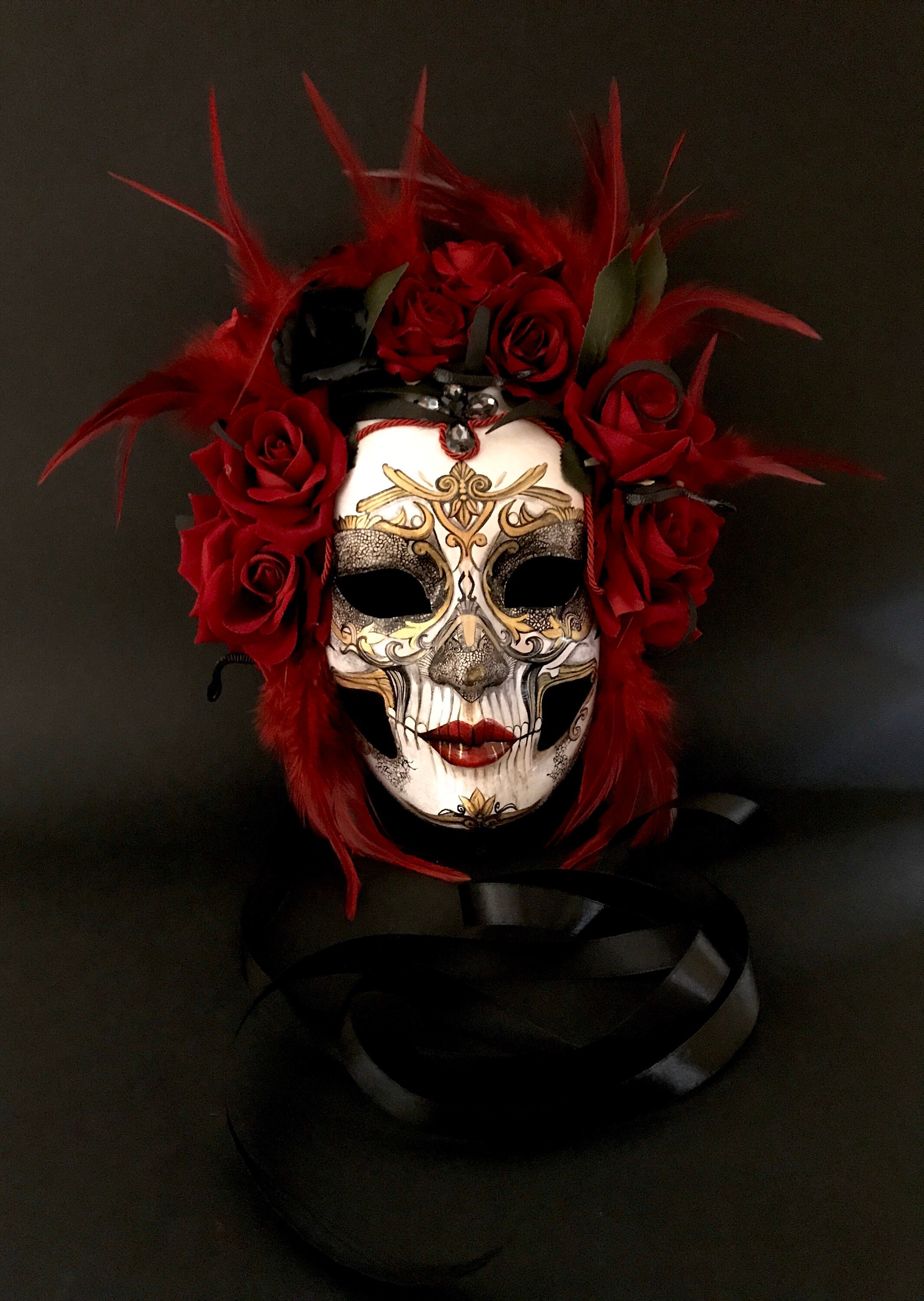 MADE TO ORDER .red Masquerade Mask. Masquerade Mask for Women. - Etsy