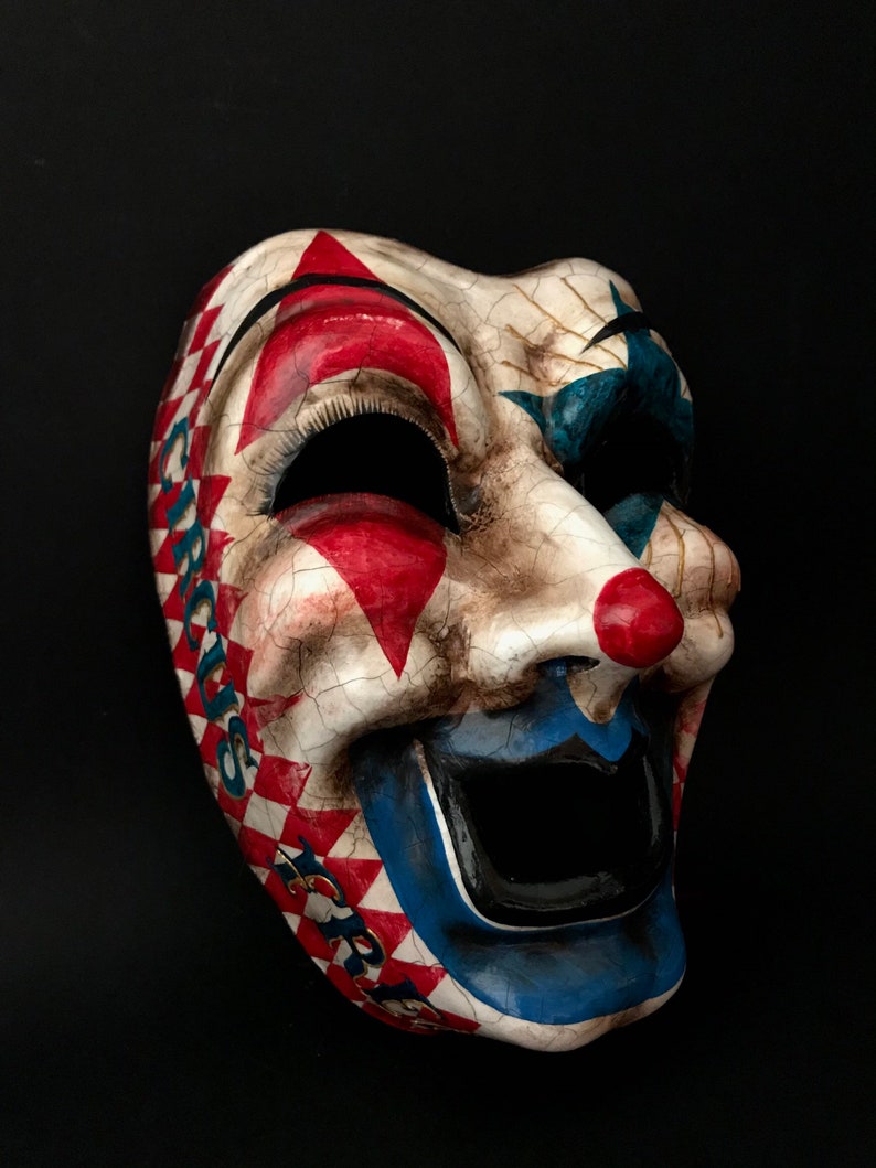 Made to Order. Comedy Mask. Clown Mask. Circus Art. Joker - Etsy