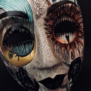 Made to Order . Good Luck Mask. Tarot Mask. Sun Mask. Moon - Etsy