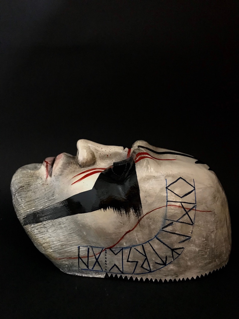 MADE TO ORDER . Viking Mask. Viking Man. Rune Mask. Carnival - Etsy