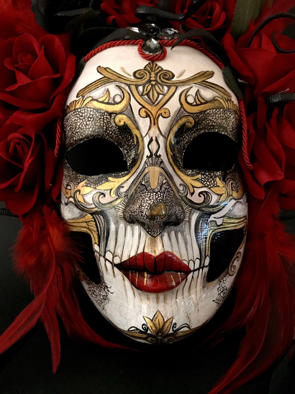 MADE TO ORDER .red Masquerade Mask. Masquerade Mask for Women. - Etsy