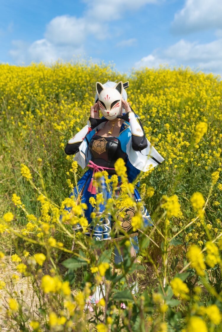 Made To Order Kitsune Mask Anime Mask Cosplay Costume Etsy