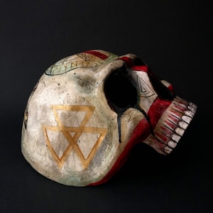 Made to Order . Half Face Skull Mask. Skull Mask. Viking Art. Viking ...