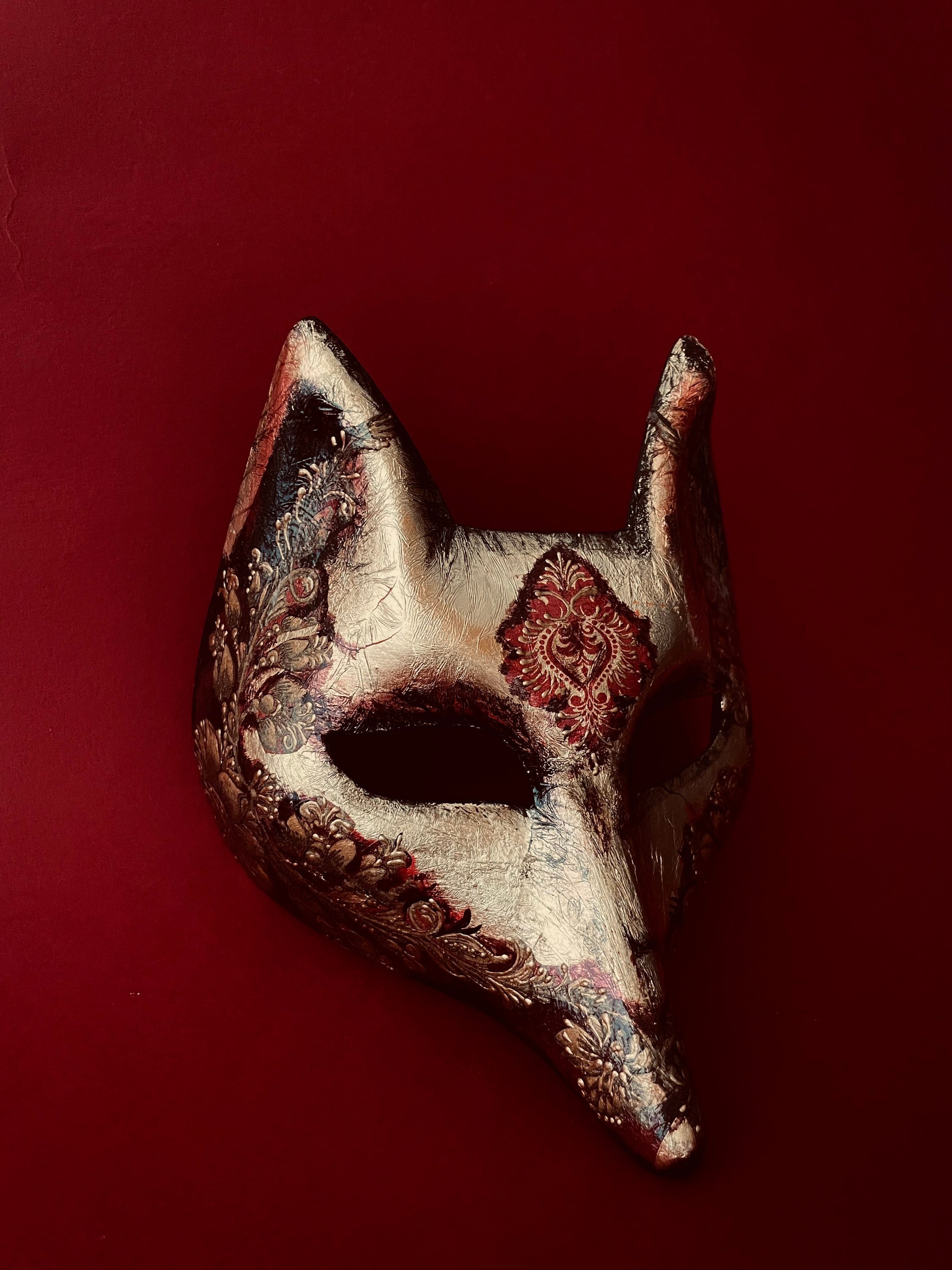 Made to Order. Fox Mask. Masquerade Mask. Gold Mask. Carnival - Etsy