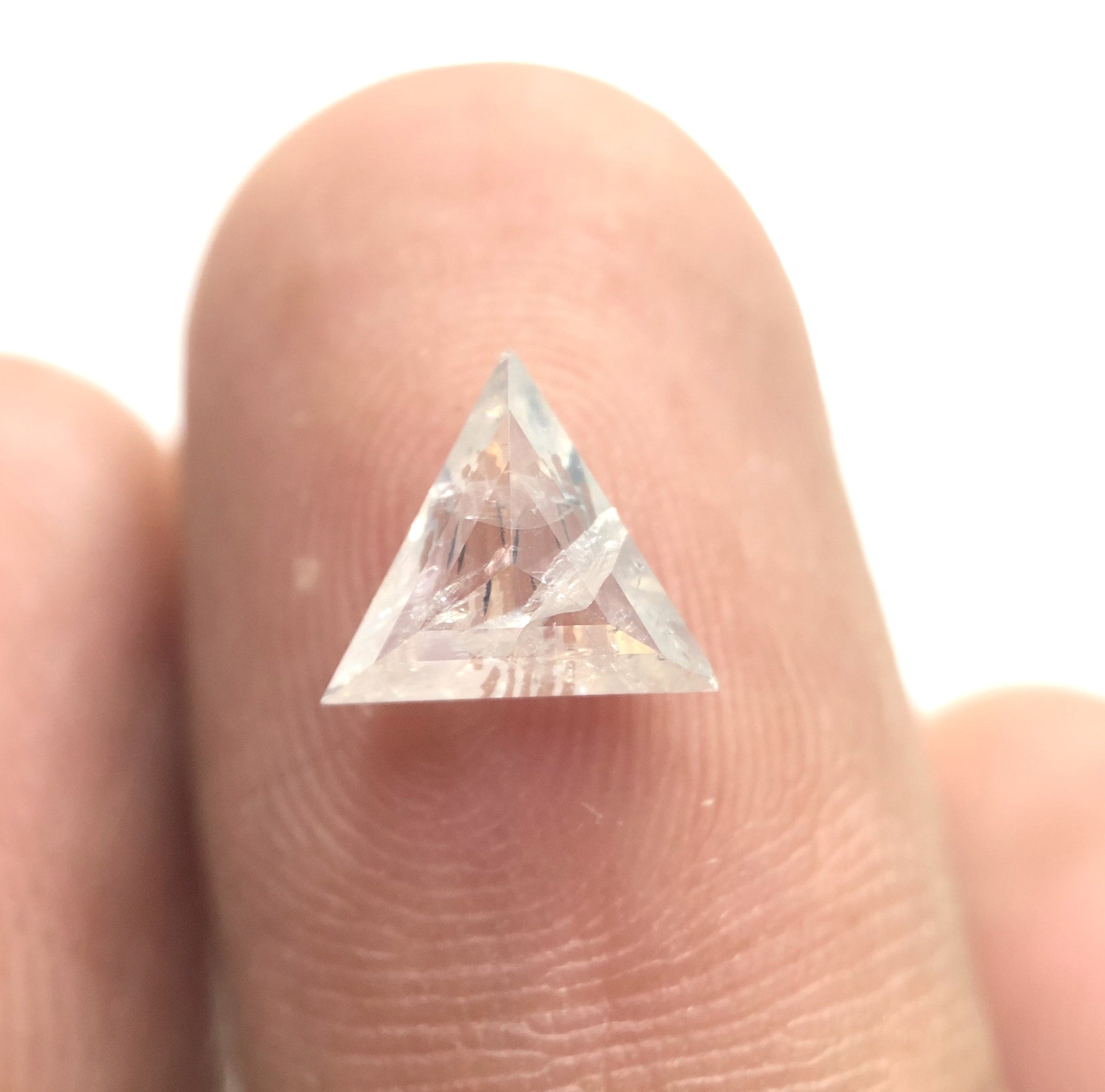 0.72 Ct 7.06 X 7.77 MM Natural Loose Triangle Cut Diamond | Etsy