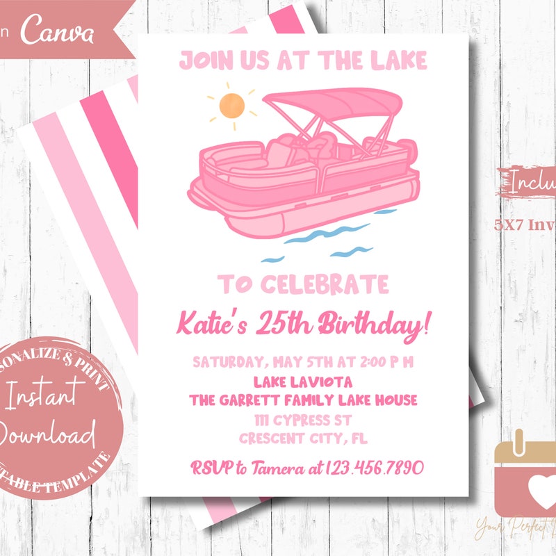 Boat Invitations - Etsy