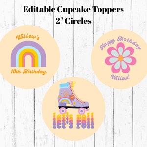 Retro Skating Birthday Bundle, Roller Skate Party Set, Party Supplies ...
