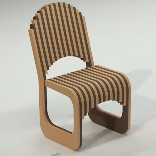 Parametric Chair Design DXF File Cnc Cut Plywood Chair - Etsy UK
