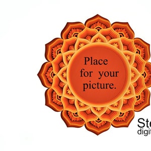 Mandala Frame Svg 3d Layered Mandala Svg DXF Laser Cut - Etsy