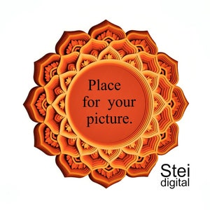 Mandala Frame Svg 3d Layered Mandala Svg DXF Laser Cut - Etsy
