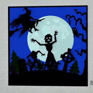 3d Halloween SVG DXF Cut Files Scary Halloween Svg Layered - Etsy