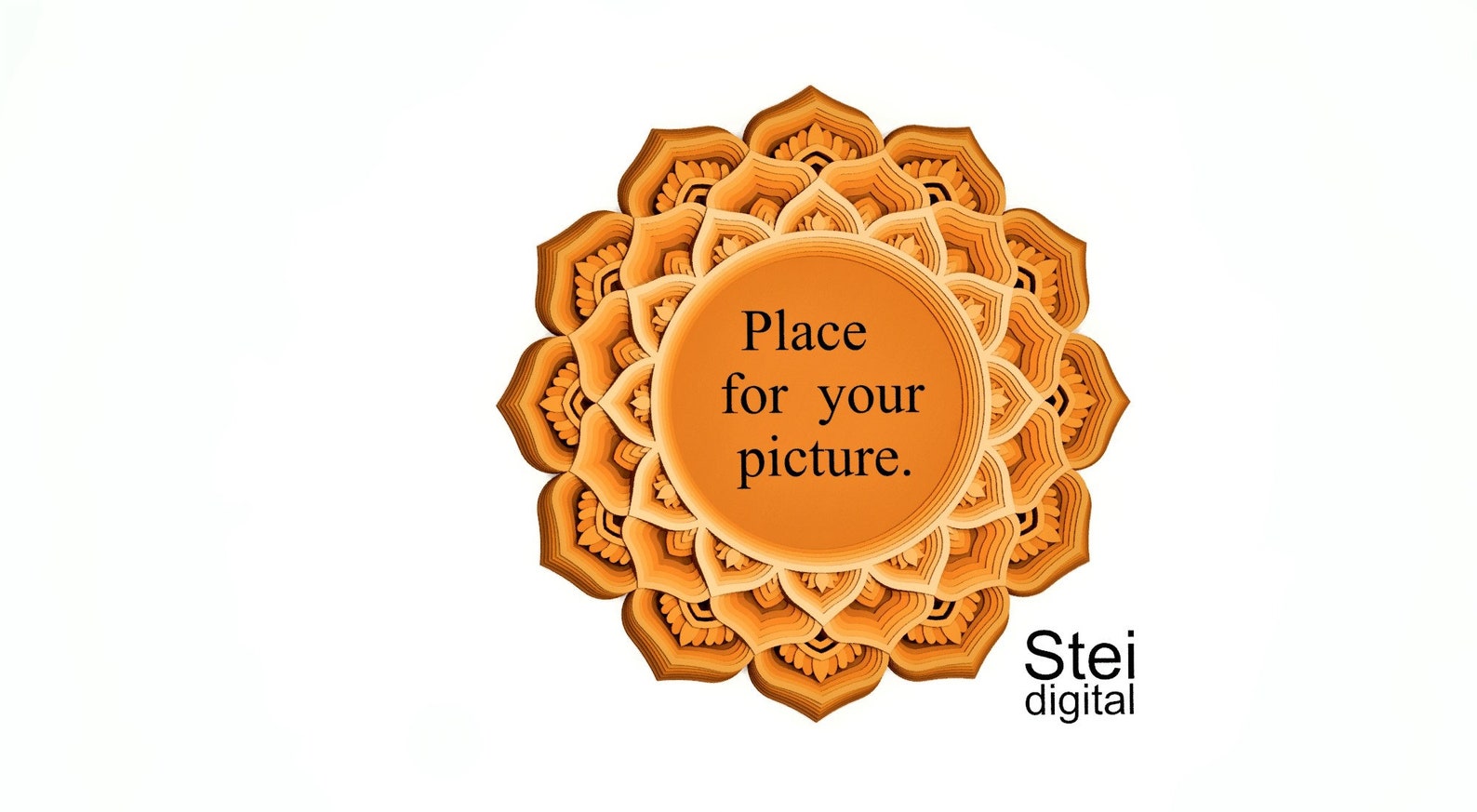 Mandala Frame Svg 3d Layered Mandala Svg DXF Laser Cut - Etsy
