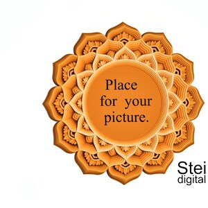 Mandala Frame Svg 3d Layered Mandala Svg DXF Laser Cut - Etsy