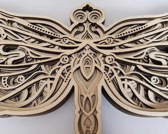 Dragonfly Laser Cut File Svg - Etsy