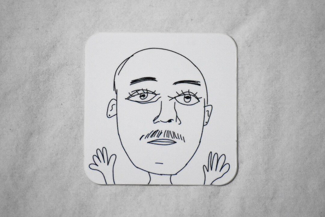 Funny Man Sticker - Etsy