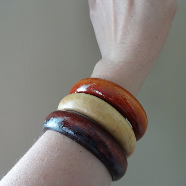 Wooden Bangles - Etsy