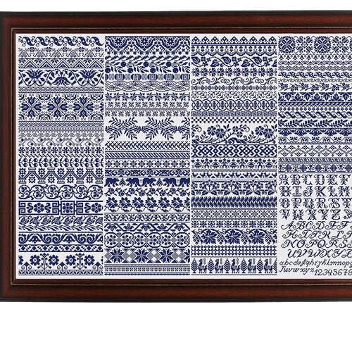 Baltic Folk Borders Cross Stitch Pattern PDF - Etsy