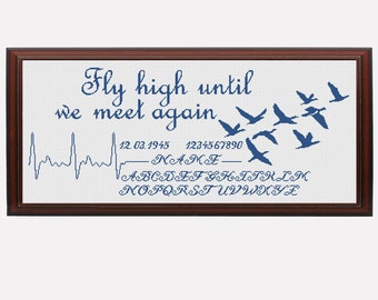 Cross Stitch Memorial Pattern - Etsy