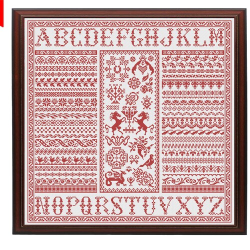 Sampler Borders Cross Stitch Pattern 92 Decorative Borders X | Etsy