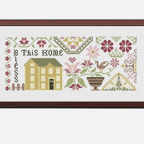 Cross Stitch Sampler Pattern Chart PDF Samplers and - Etsy