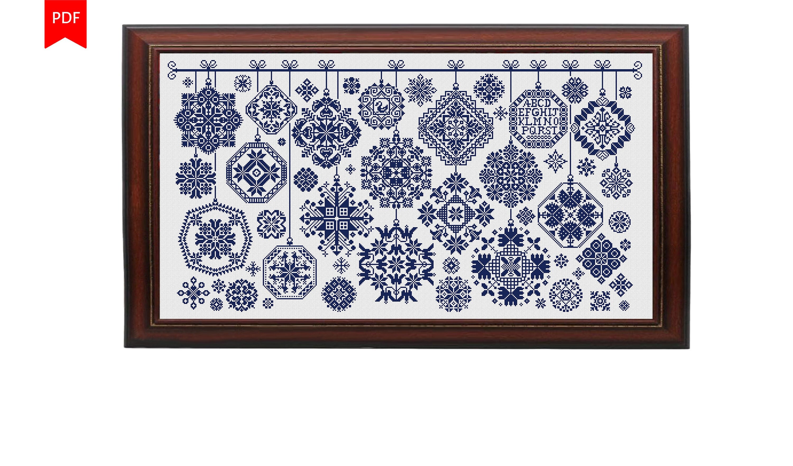 Cross Stitch Pattern AuryTM Quaker Sampler Pattern Only Peace Counted ...