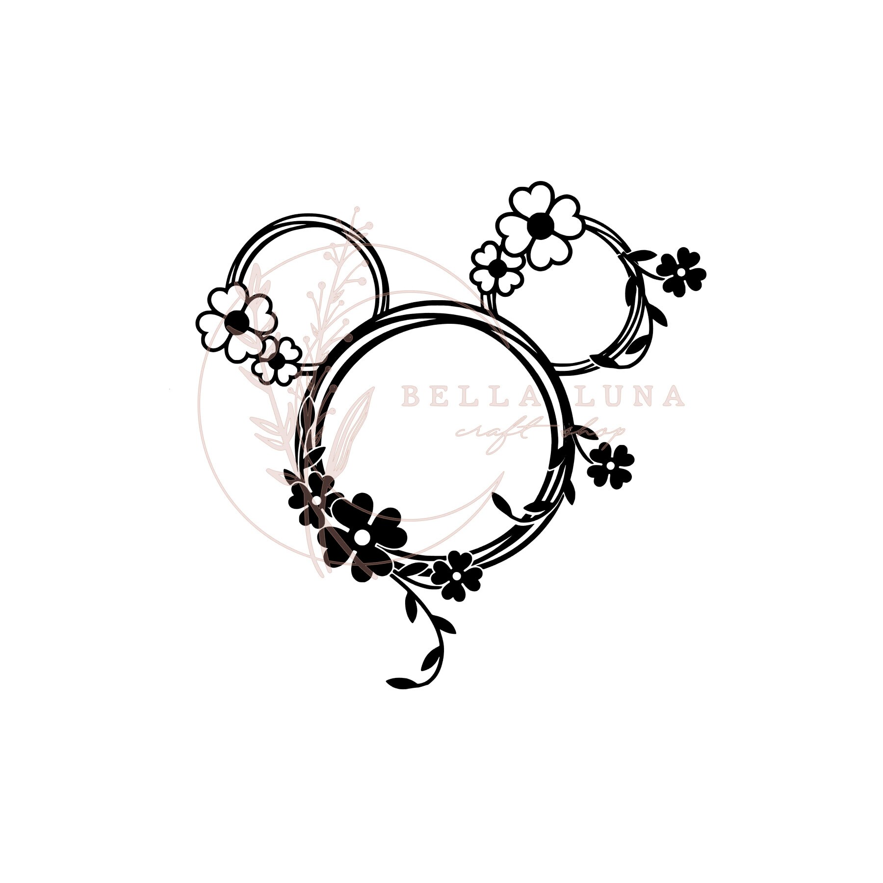 Floral Mouse, Svg, Png, Jpg, Floral Design - Etsy