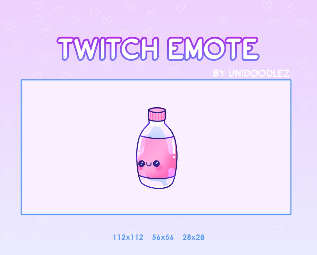 Kawaii Water Emote/ Premade Twitch Emotes/ Affiliate Streamer - Etsy