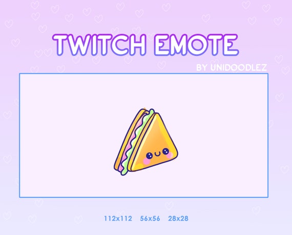Kawaii Sandwich Emote/ Premade Twitch Emotes/ Affiliate - Etsy