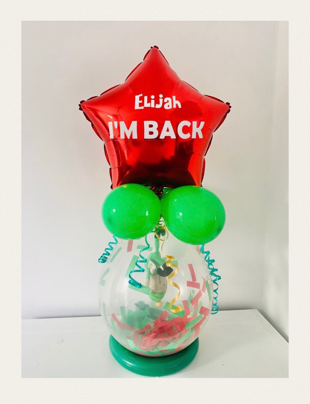 Personalised Elf Arrival Balloon Pop Me Elf Antics Advent Balloon ...