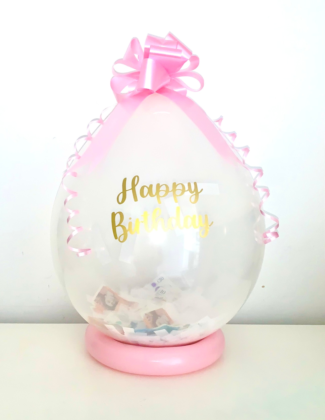 Money Balloon Pop Me Balloon Personalised Birthday Money Eid - Etsy UK