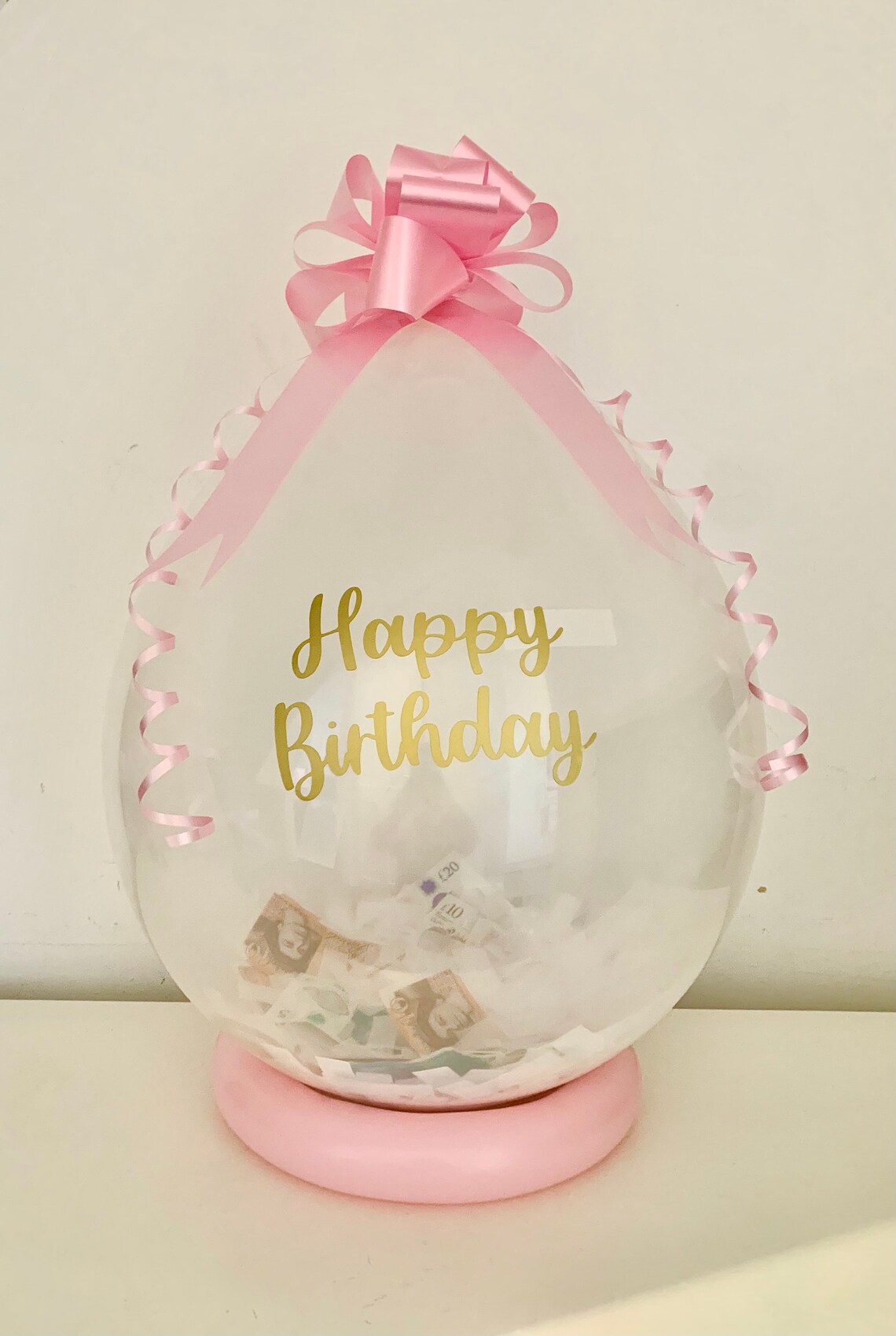 Money Balloon Pop Me Balloon Personalised Birthday Money Eid - Etsy UK