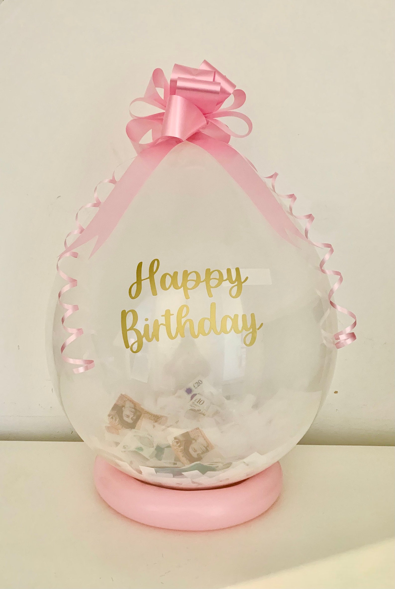 Money Balloon Pop Me Balloon Personalised Birthday Money Eid - Etsy UK