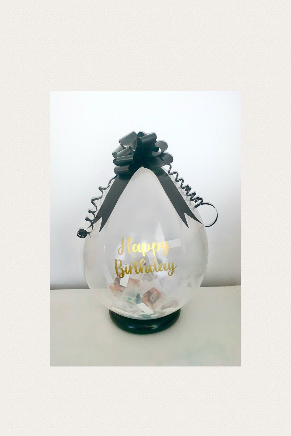 Money Balloon Pop Me Balloon Personalised Birthday Money Eid - Etsy UK