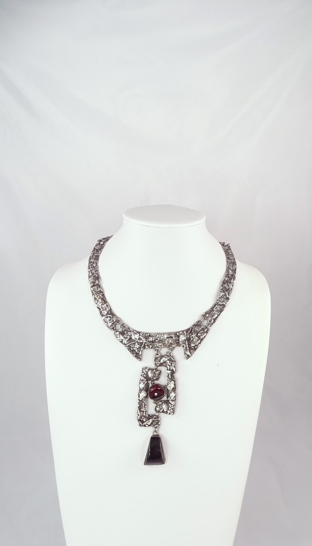 Superb HTF 1970s Rachel Gera Israel Sterling Modernist Brutalist ...