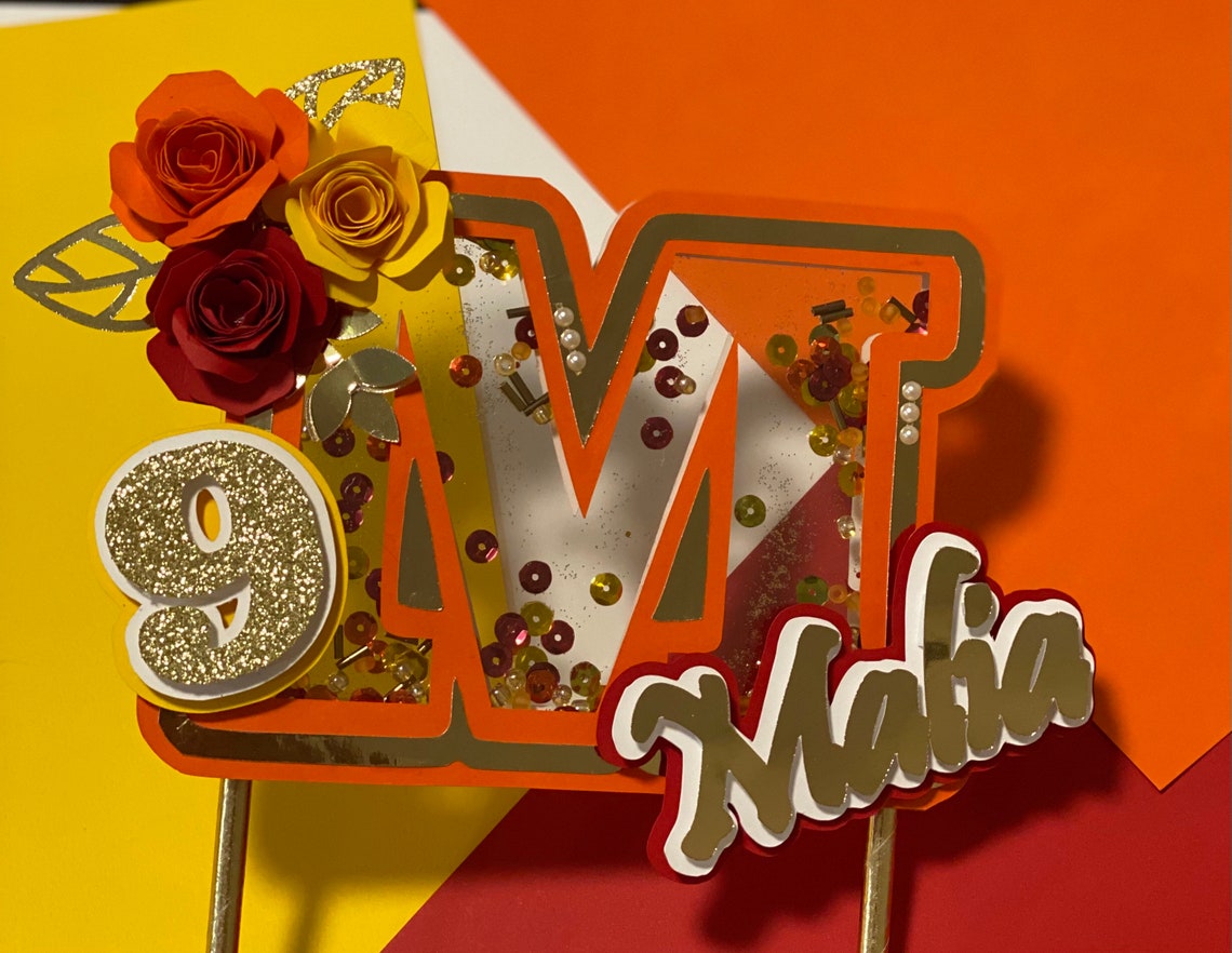 Shaker Cake Topper/ Birthday Cake Topper/ Teenager / Party Supplies ...