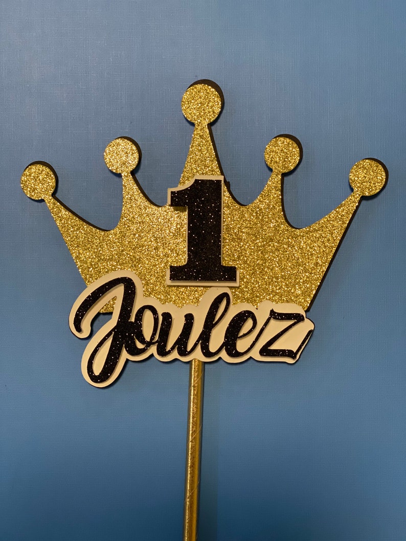 Cake Topper/ Prince Cake Topper/ One Year Birthday Cake | Etsy