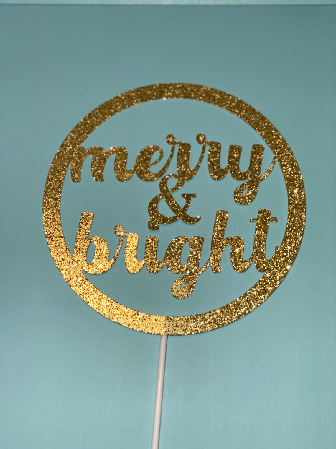 Merry Christmas / Cake Topper / Treats Toppers / Merry and - Etsy