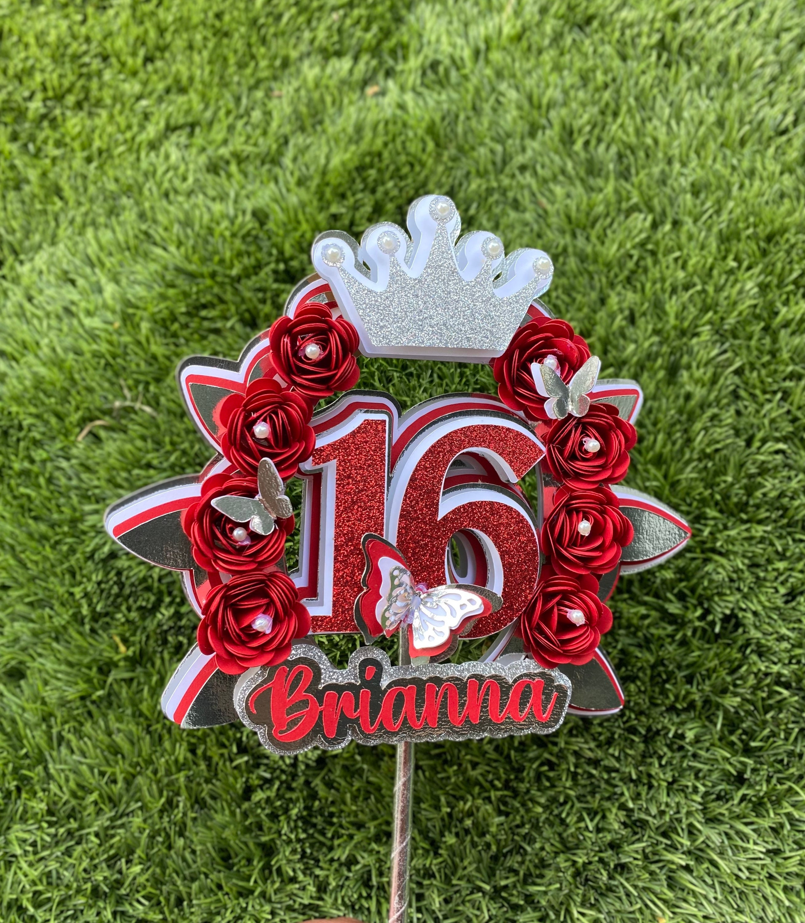 Sweet 16 Cake Topper/ 16th Birthday Cake Topper/15th Birthday/party ...