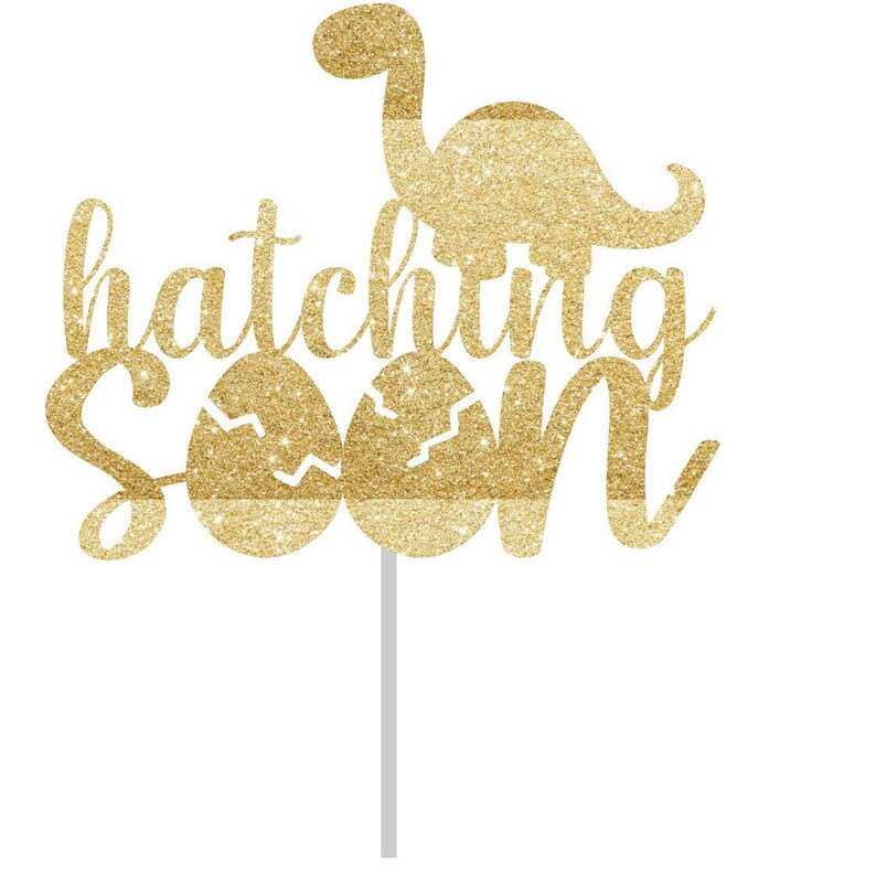 Customizable Hatching Soon Cake Topper / Baby Shower / Gender - Etsy