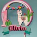 Inspired/ Llama Cake Topper/ Cactus/ Girls Birthday/ Treats Toppers ...