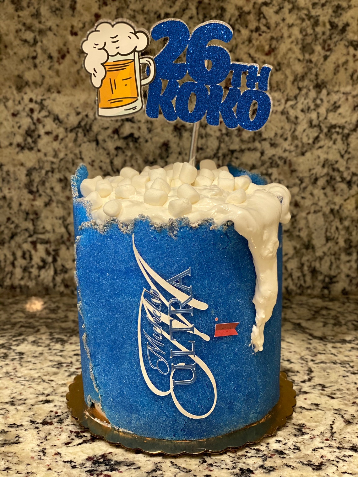 Beer Cake Topper / Any Age / Birthday Party / Gun Birthday / - Etsy