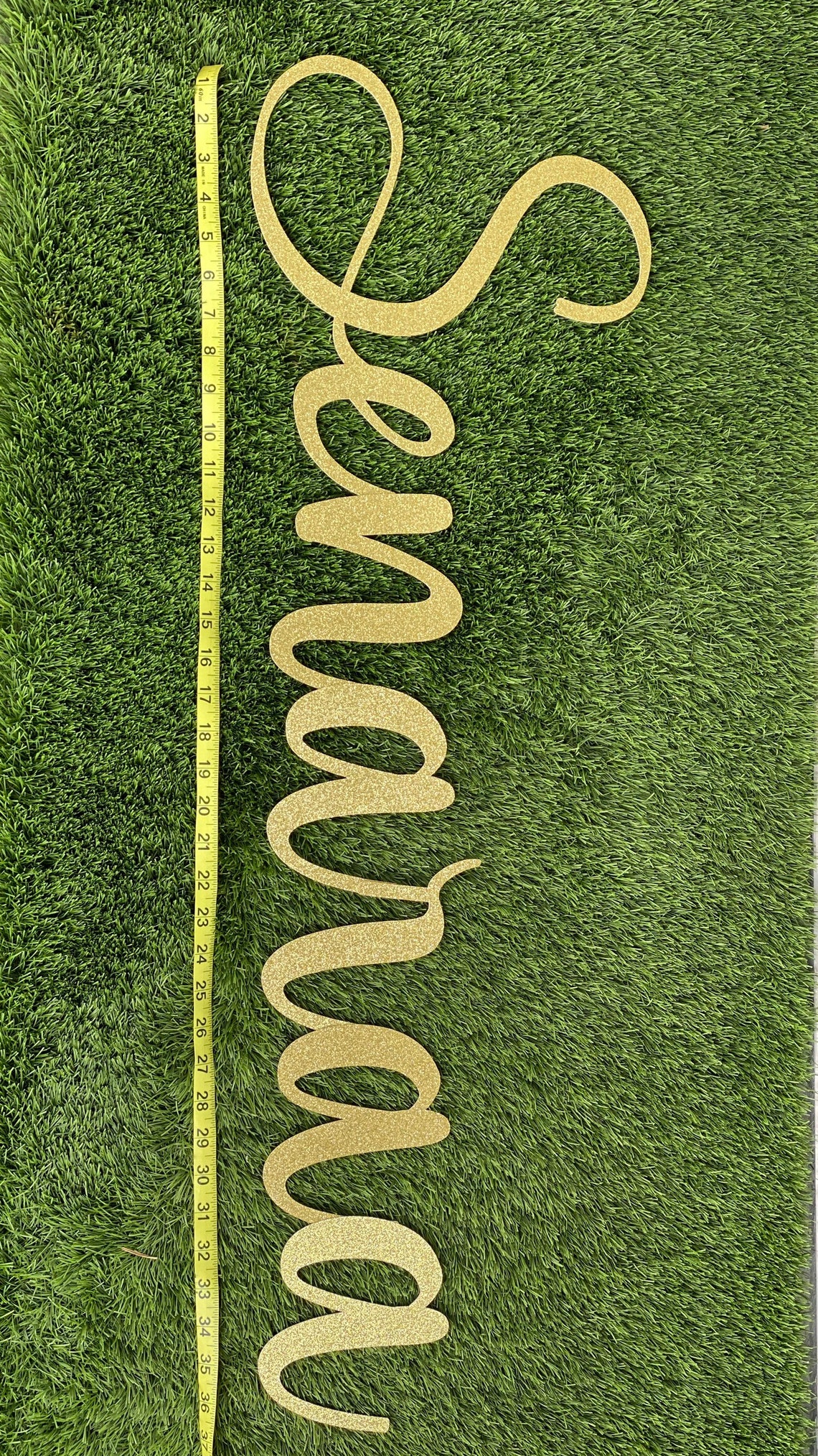 Customizable Backdrop Name/ Letters / Foil Gold, Silver, Green, Red ...