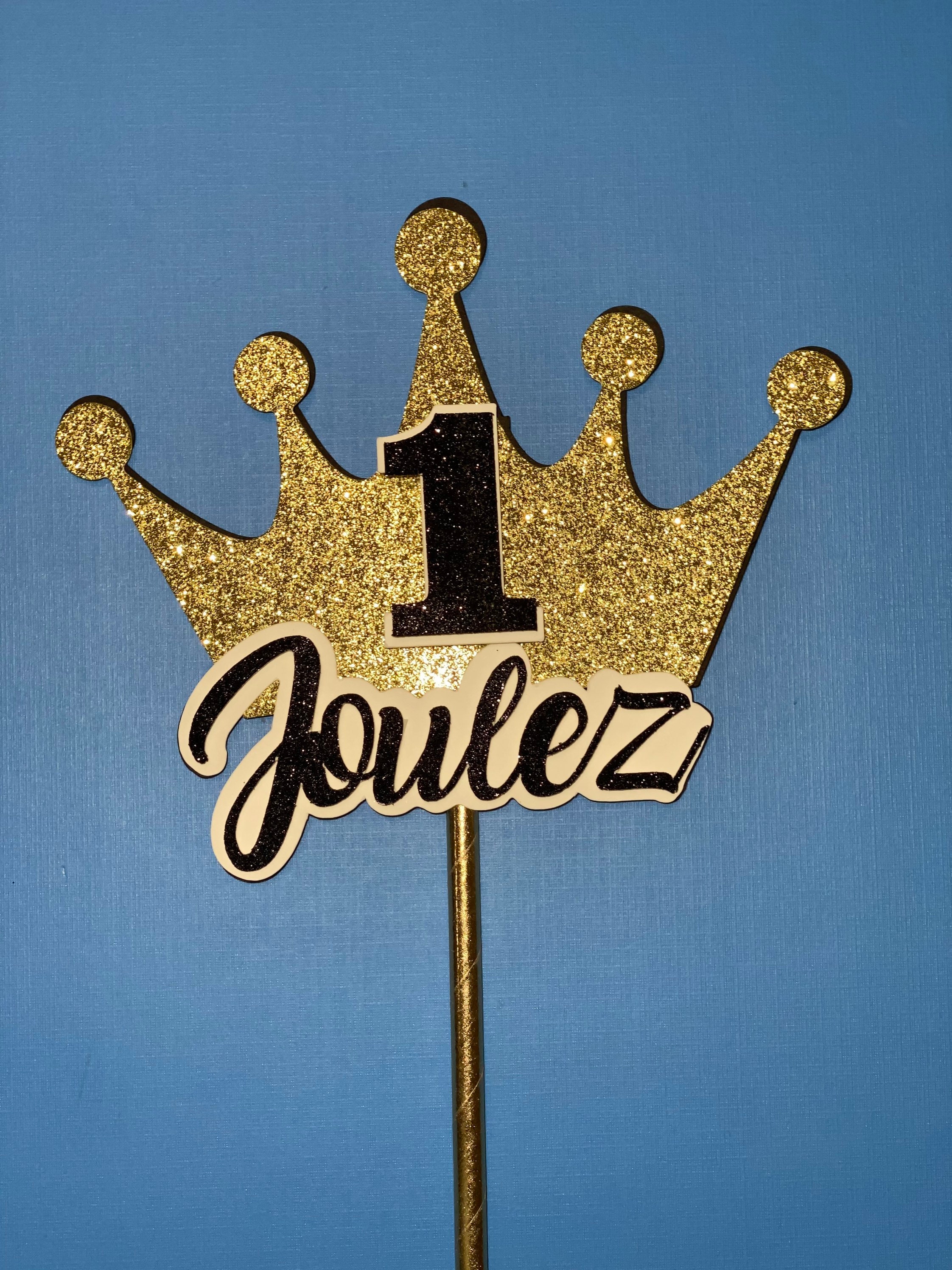 Cake Topper/ Prince Cake Topper/ One Year Birthday Cake Topper/1st ...