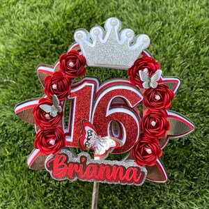 Sweet 16 Cake Topper/ 16th Birthday Cake Topper/15th Birthday/party ...