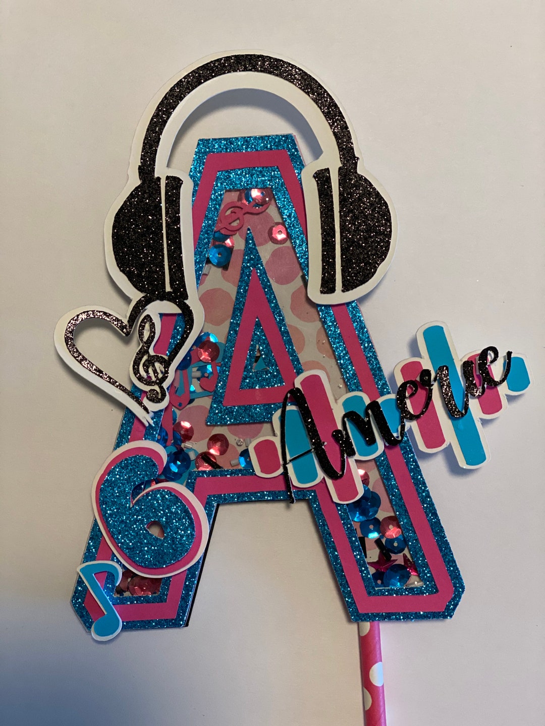 Shaker Cake Topper/ Musical Cake Topper/ Teenager / Party Supplies ...